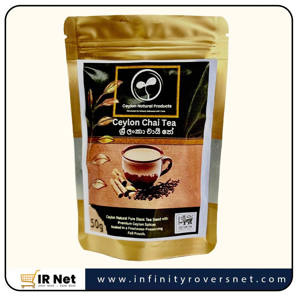 IR Ceylon Chai Tea 50g Pouch | Best Deals & Discounts – Infinity Rovers Net